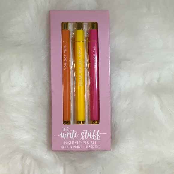 THE Write Stuff | Office | The Write Stuff Positivity Pen Set New 3 In ...